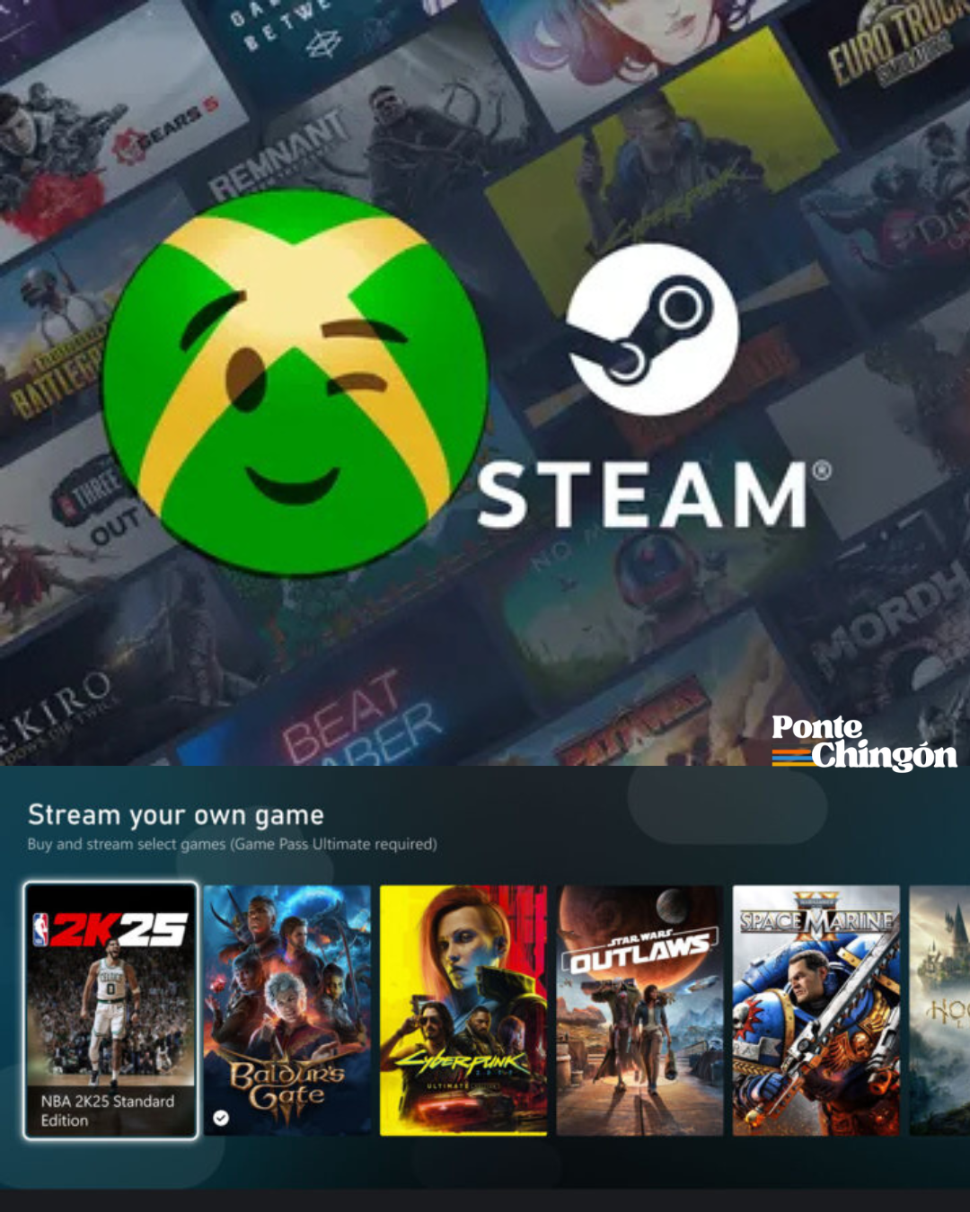 Integración de Steam en la aplicación de Xbox para Windows